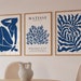 Navy Blue Henri Matisse Set of 3 Prints DIGITAL DOWNLOAD Matisse Prints Mid Century Modern ...