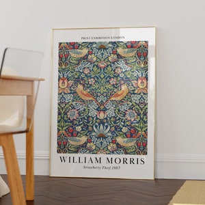 Strawberry Thief William Morris Print William Morris Exhibition Print ...