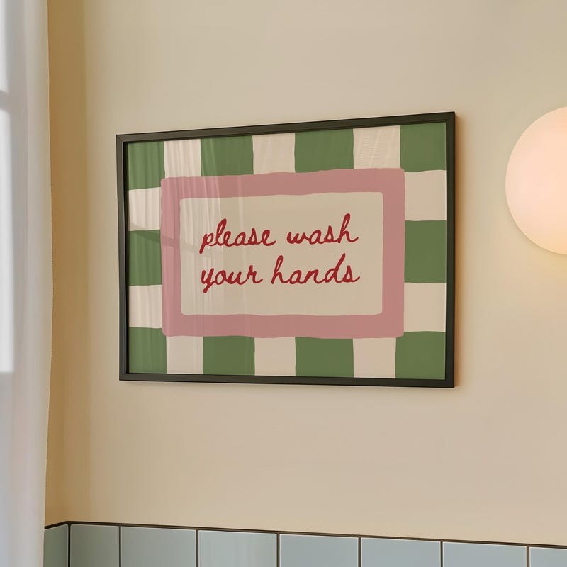 A5 Wash Your Hands Print - Etsy UK