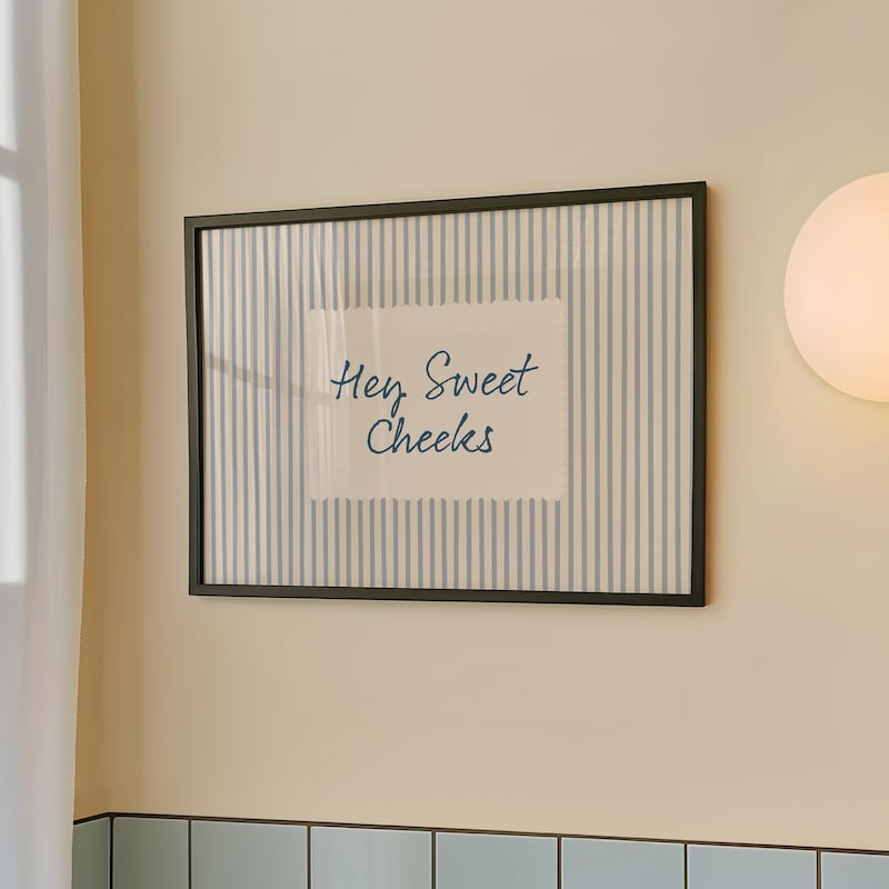 Hey schild blau - Etsy.de