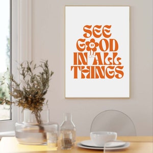 Groovy Wall Art, Groovy Flowers Gallery, Retro Wall Art, Funky Wall ...