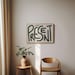 STAY PRESENT Horizontal Poster, Olive Green Art, Uplifting Affirmation ...