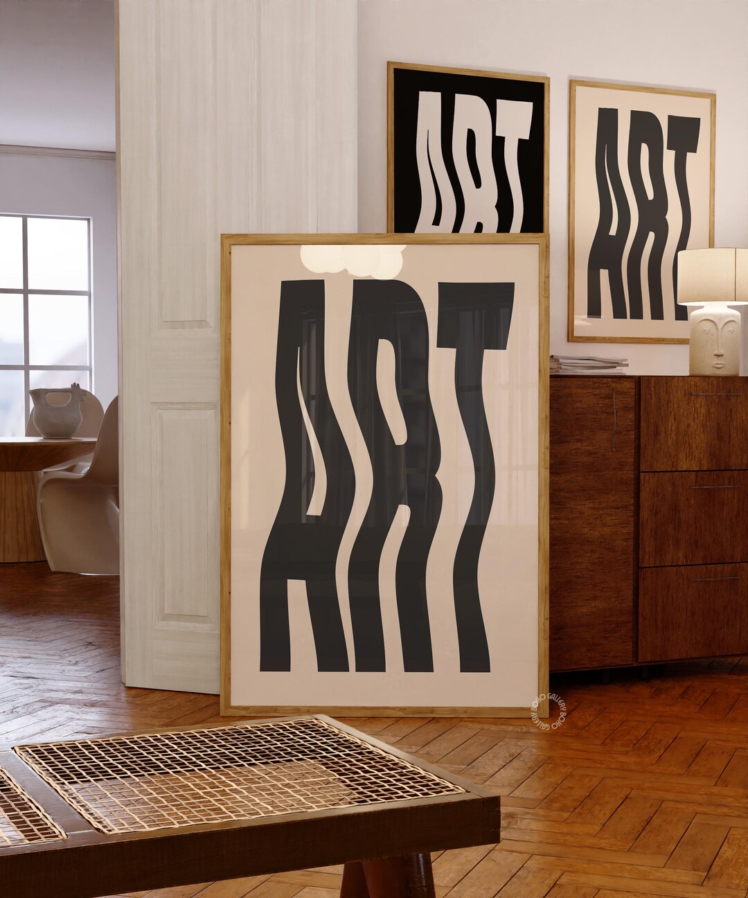 Modern Typography Poster, Digital Download, Trendy Wall Art, Retro Wall ...