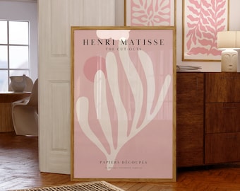 Pink Matisse Print Printable Exhibition Poster, Matisse Hot Pink Wall ...