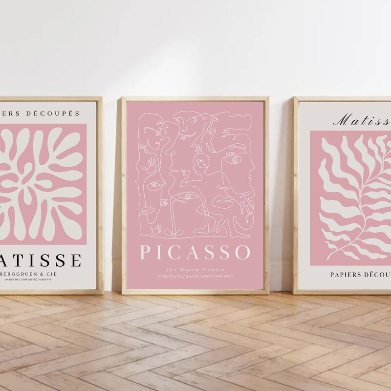 Pink Boho Wall Art - Etsy