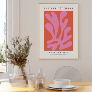 Pink Henri Matisse Print Pink Wall Art Gallery Wall Art Matisse Poster ...