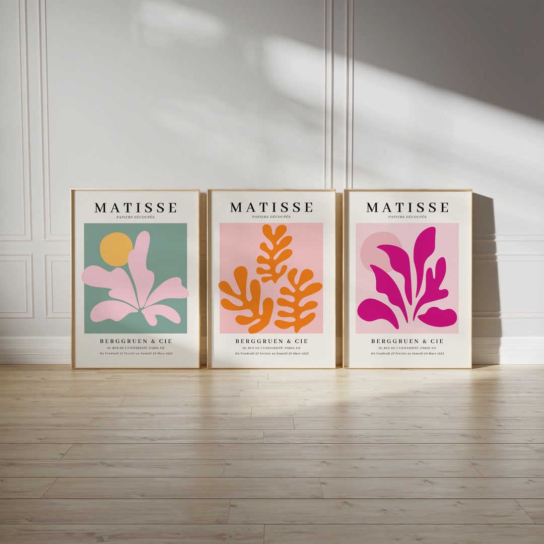 Henri Matisse Print Set Pastel Prints Downloadable Art Danish Boho ...