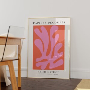 Pink Matisse Print: Abstract Botanical Art, Gallery Wall Decor (digital ...