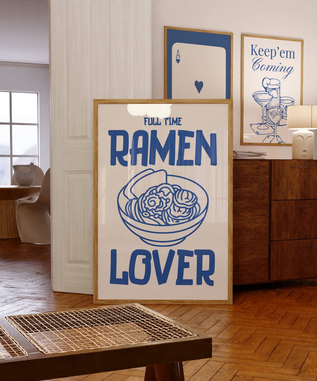 Ramen Poster Japanese Ramen Noodles Home Decor Asian Culture Print Food ...