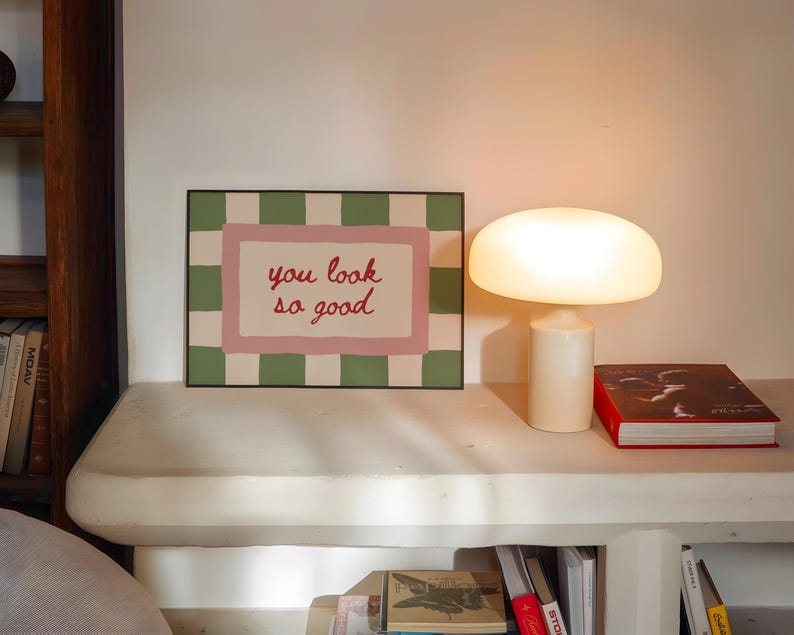 You Look so Good Print: Funny Bathroom Decor, Trendy Toilet Sign ...