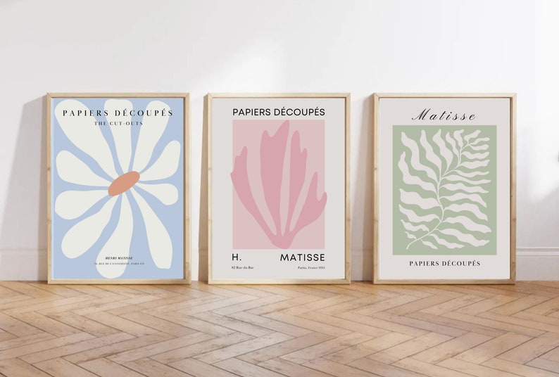 Danish Pastel Prints Gallery Wall Set of 6 Pastel Print Pastel - Etsy