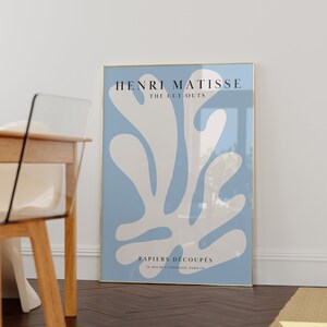 Blue Matisse Print Henri Matisse Poster Blue Wall Art Matisse Printable ...