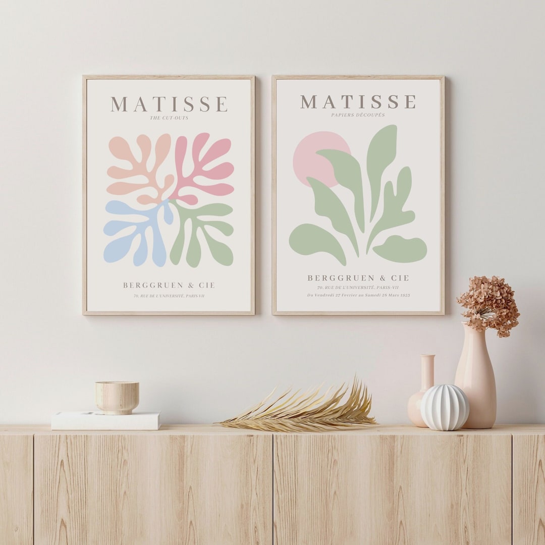 Danish Pastel Print Matisse Pastel Print Set of 2 Gallery Wall - Etsy