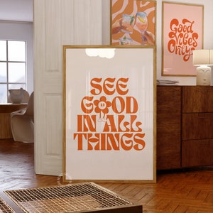 Groovy Wall Art, Groovy Flowers Gallery, Retro Wall Art, Funky Wall ...