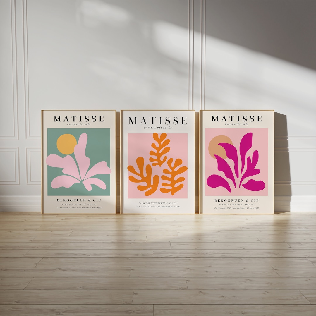 Henri Matisse Print Set Pastel Prints Downloadable Art Danish - Etsy