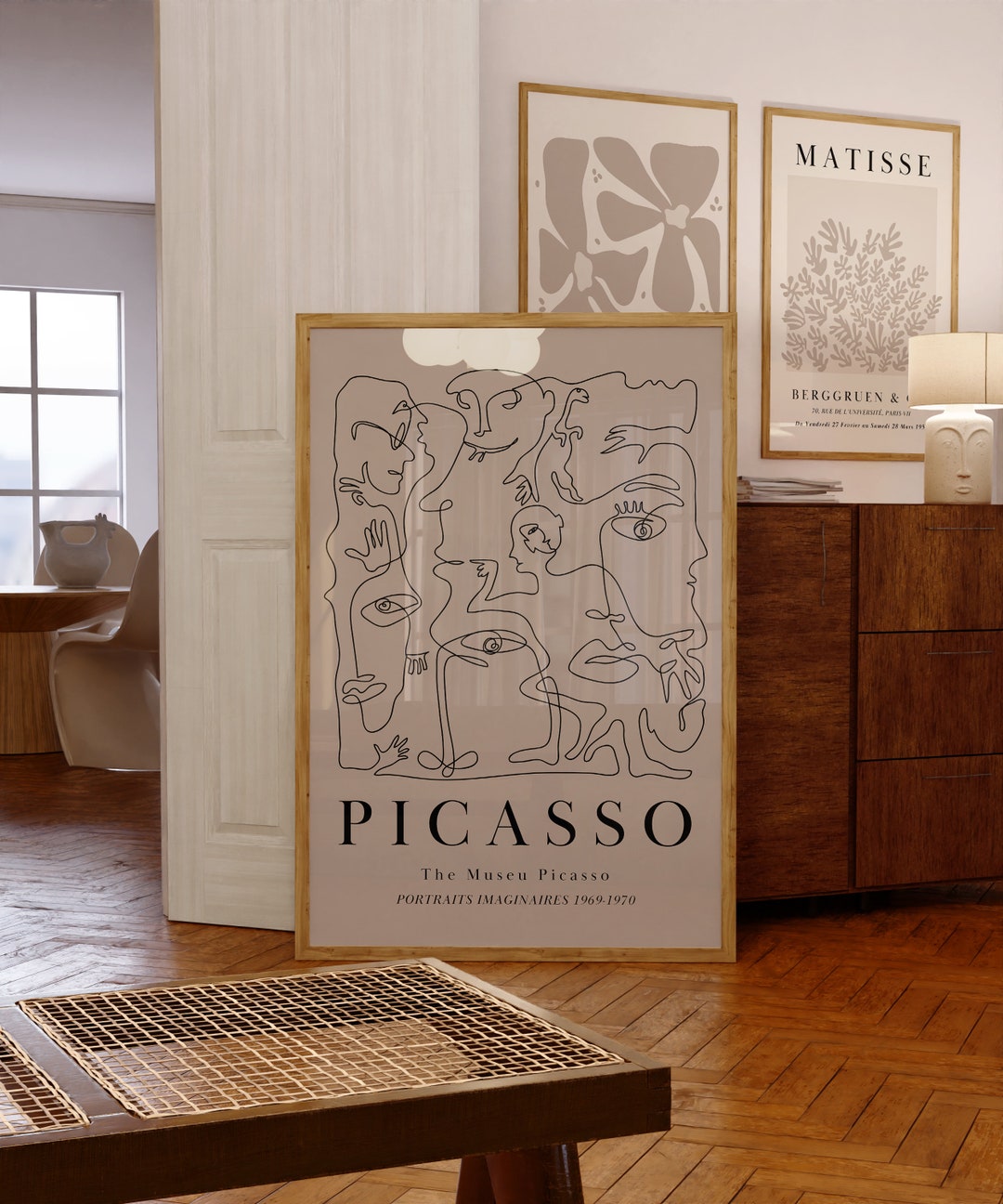 Picasso Line Print, Neutral Wall Art, Minimalist Wall Art, Picasso ...