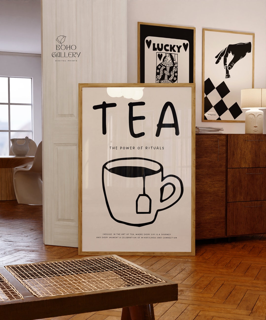Cup of Tea Art Print, Dining Room Poster, Food Print, Llustration ...