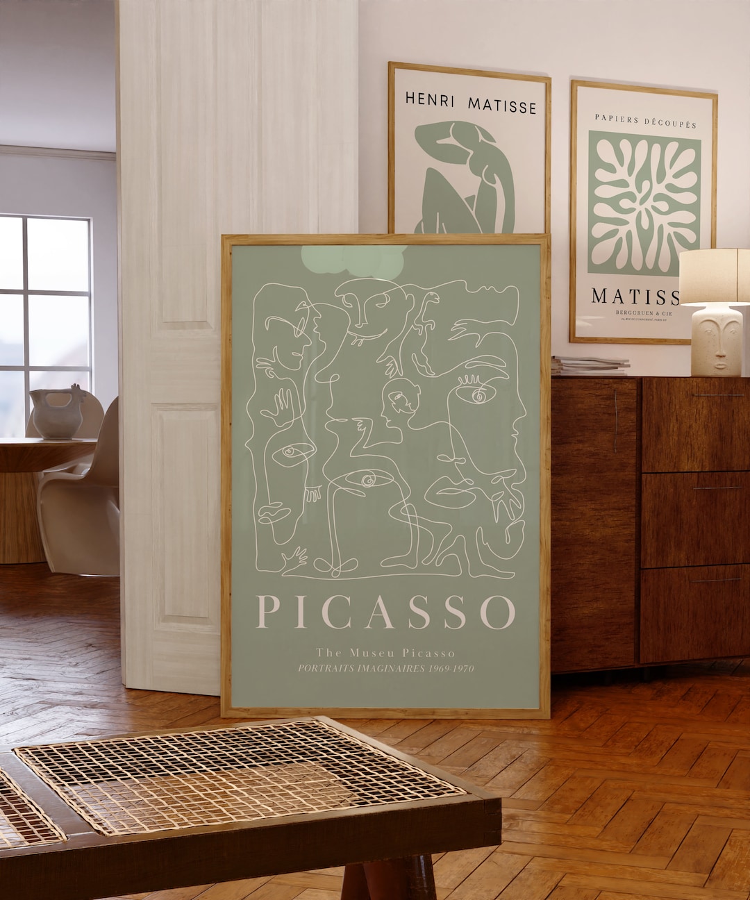 Sage Green Wall Art Printable Picasso Print Picasso Poster Gallery Wall ...