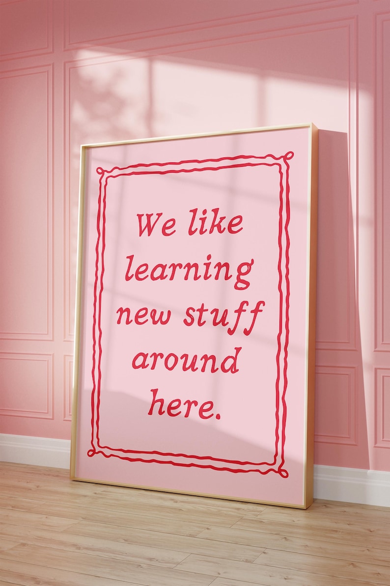 Pink Classroom Poster, Homeschool Quote Print (digital Download) - Etsy