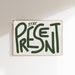 STAY PRESENT Horizontal Poster, Olive Green Art, Uplifting Affirmation ...