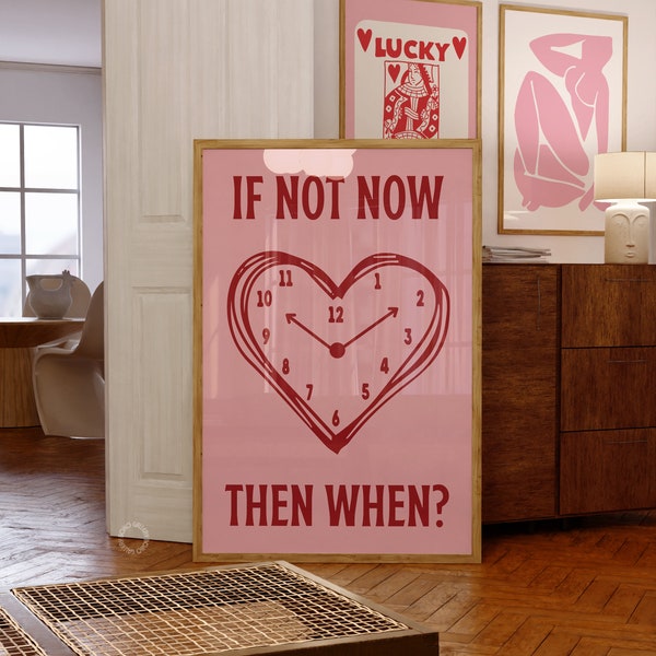 Pink and Red Print - Etsy