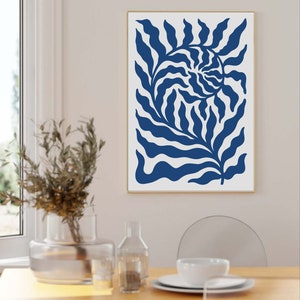 Navy Blue Henri Matisse Set of 3 Prints DIGITAL DOWNLOAD Matisse Prints Mid Century Modern ...