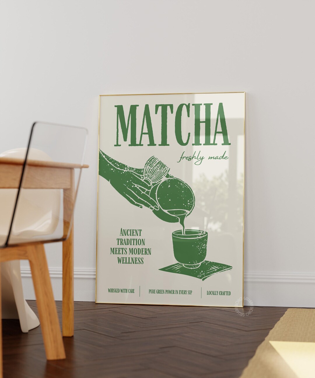 Matcha Tea Print: Vintage Japanese Beverage Poster, Kitchen Decor ...