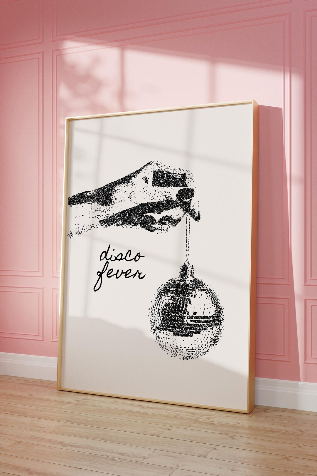 Retro Disco Ball Print: 70s Party Bar Cart Decor (digital Download) - Etsy