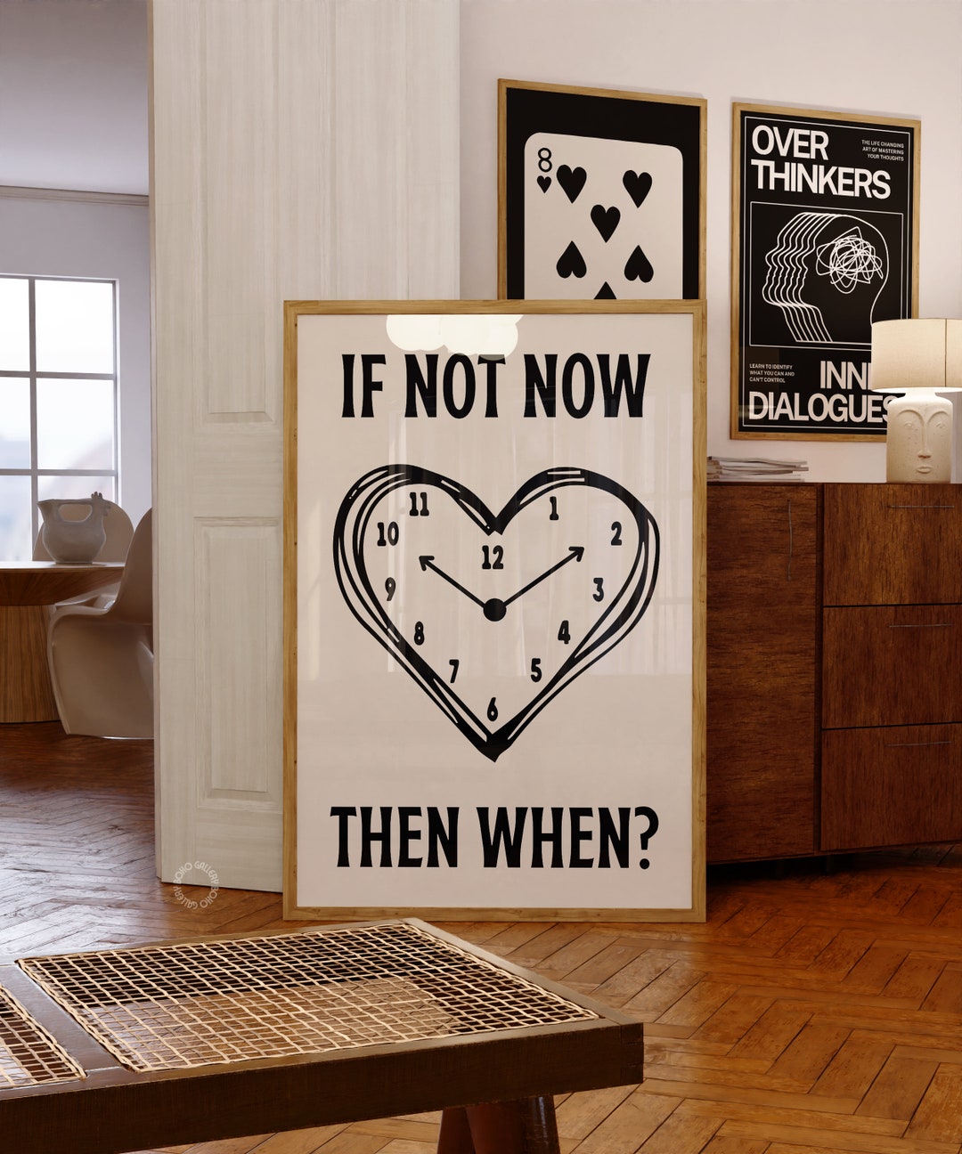 Heart Wall Art, Love Poster, Digital Download, Trendy Wall Art, Retro ...