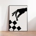 Chess Prints Gallery Wall Set of 2 Vintage Chess Poster Retro Wall Art ...