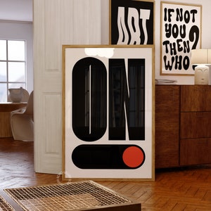 Bold Statement Black Typography Poster, Minimalist Art, Modern Wall Art ...