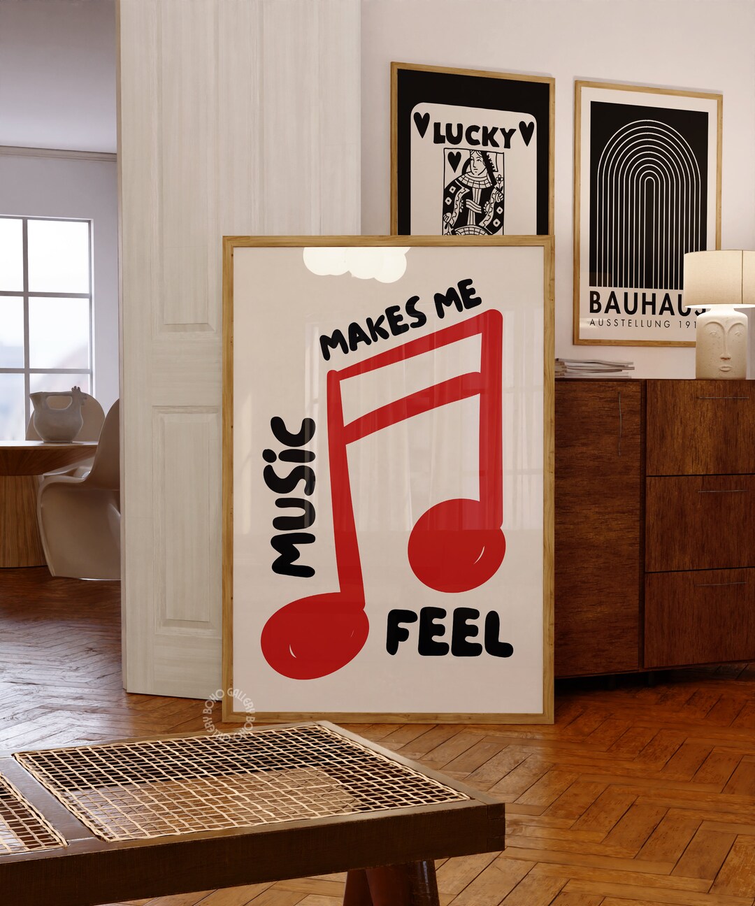 Retro Music Note Poster, Groovy Wall Art (digital Download) - Etsy