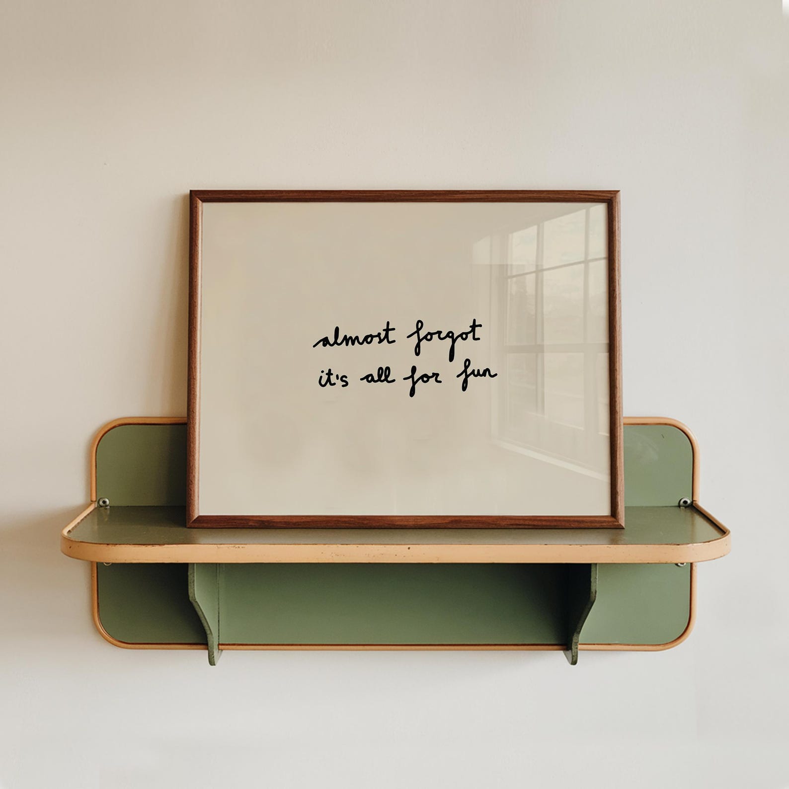 Typography Art Print: 'almost Forgot It's All for Fun' Hand-drawn ...