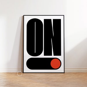 Bold Statement Black Typography Poster, Minimalist Art, Modern Wall Art ...