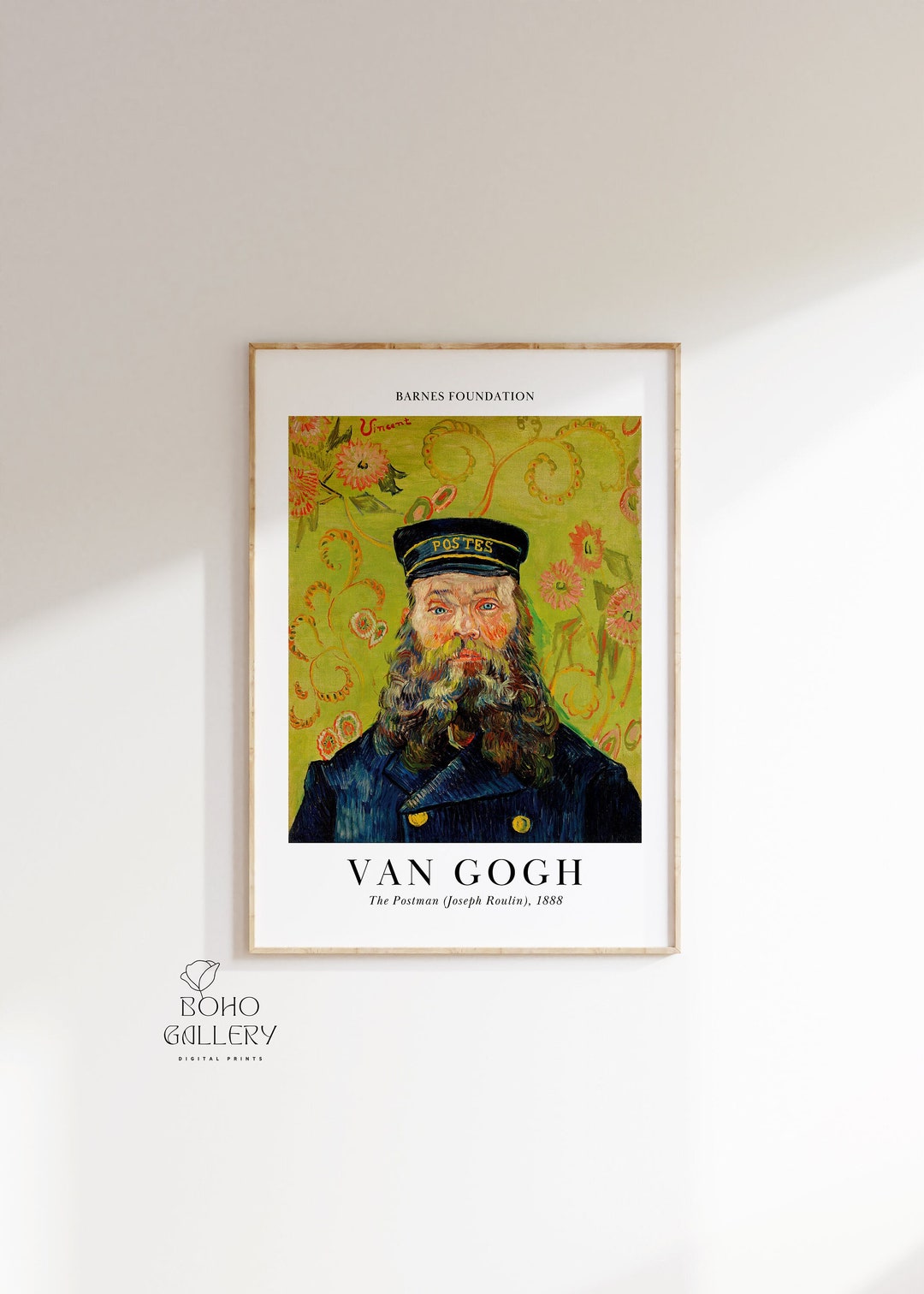 Vincent Van Gogh Print, the Postman, Portrait Art, Vintage Wall Art ...