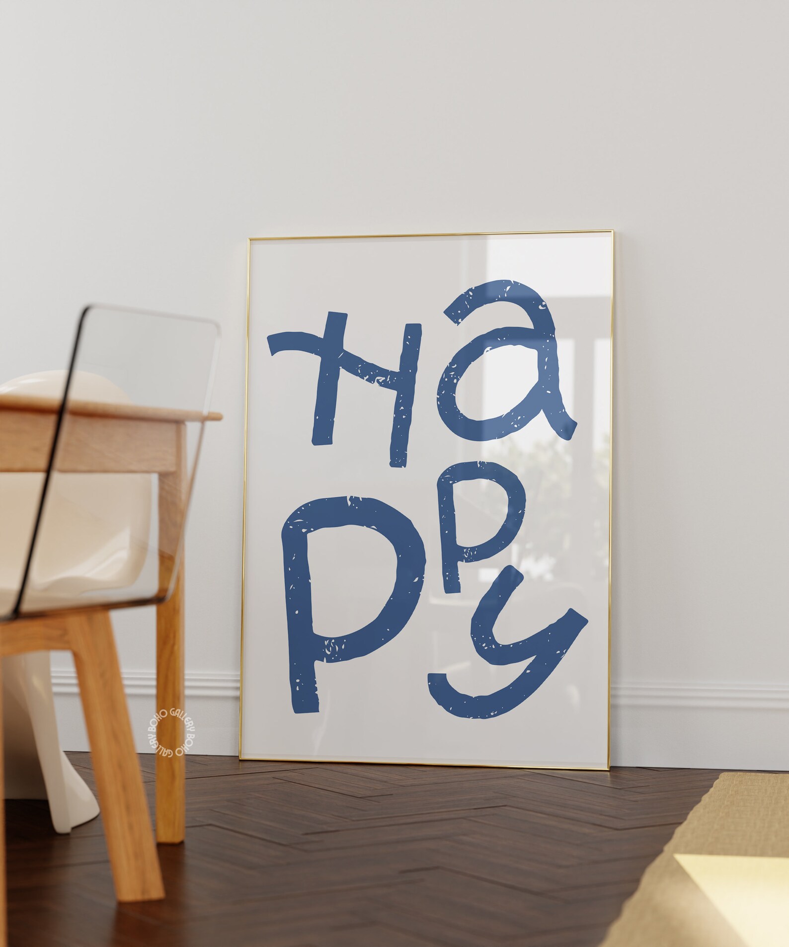 Retro Blue Wall Art Set of 6: Preppy Dorm Decor (digital Download) - Etsy