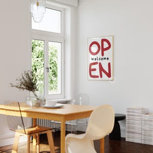 Welcome Wall Art, Entryway Print, Quote Trendy Wall Art Print, Positive ...
