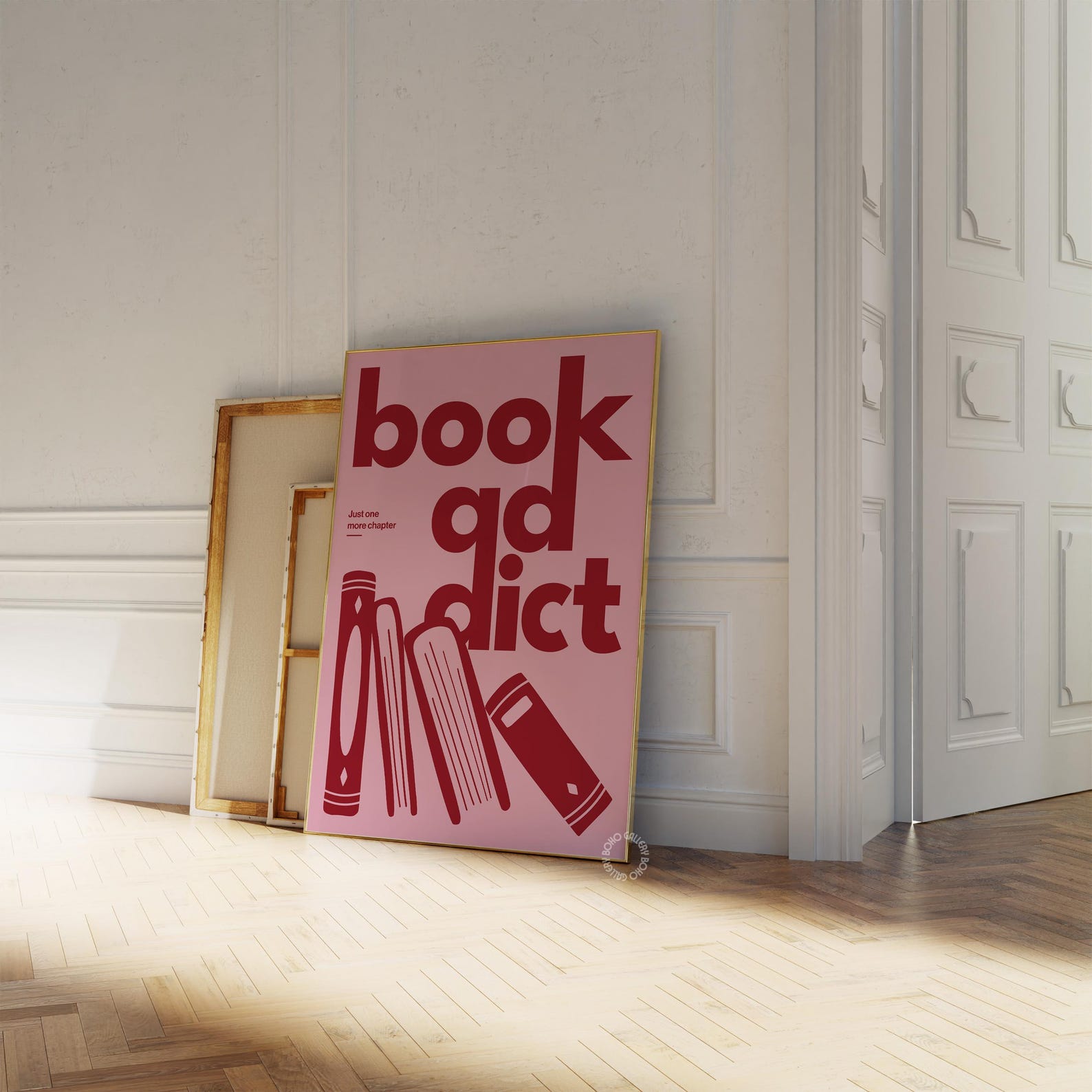 Book Lover Poster: Retro Book Stack Print (digital Download) - Etsy