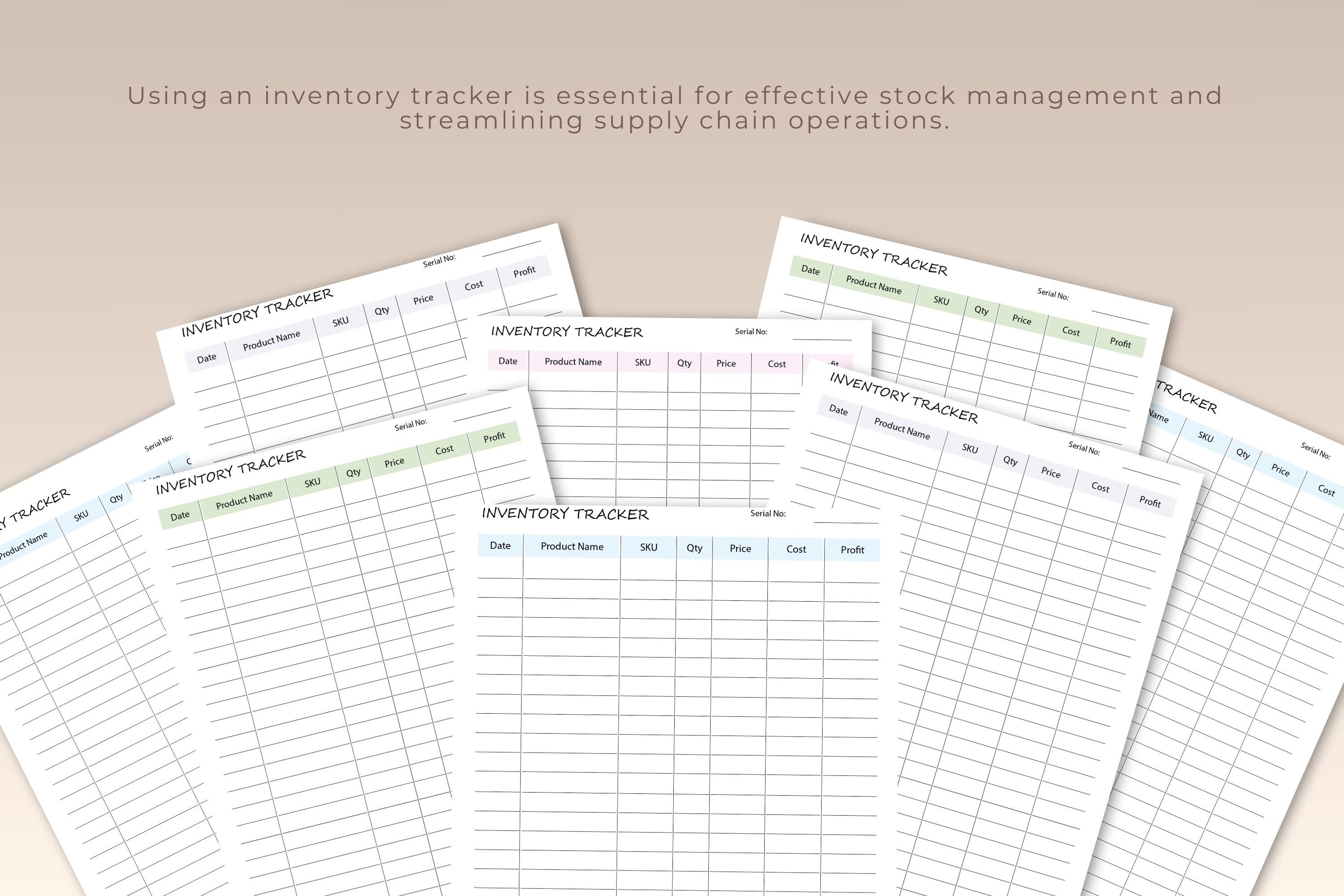 Inventory Log, Inventory Tracker, Inventory List, Inventory Template ...