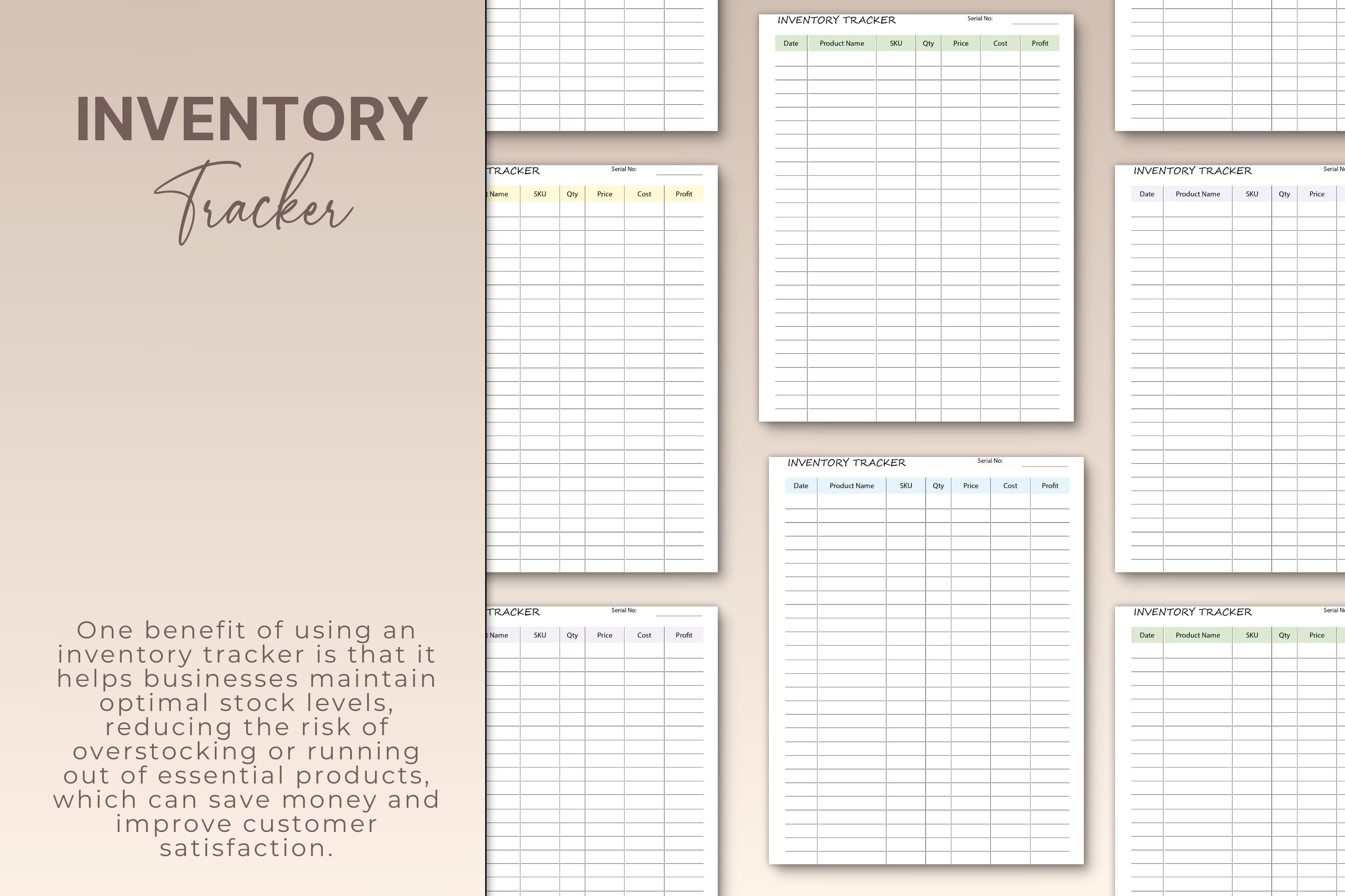 Inventory Log, Inventory Tracker, Inventory List, Inventory Template ...