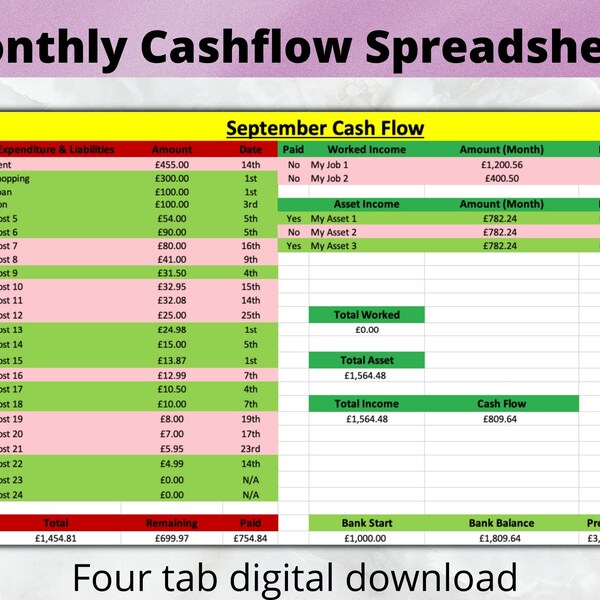 Asset Tracker Excel - Etsy