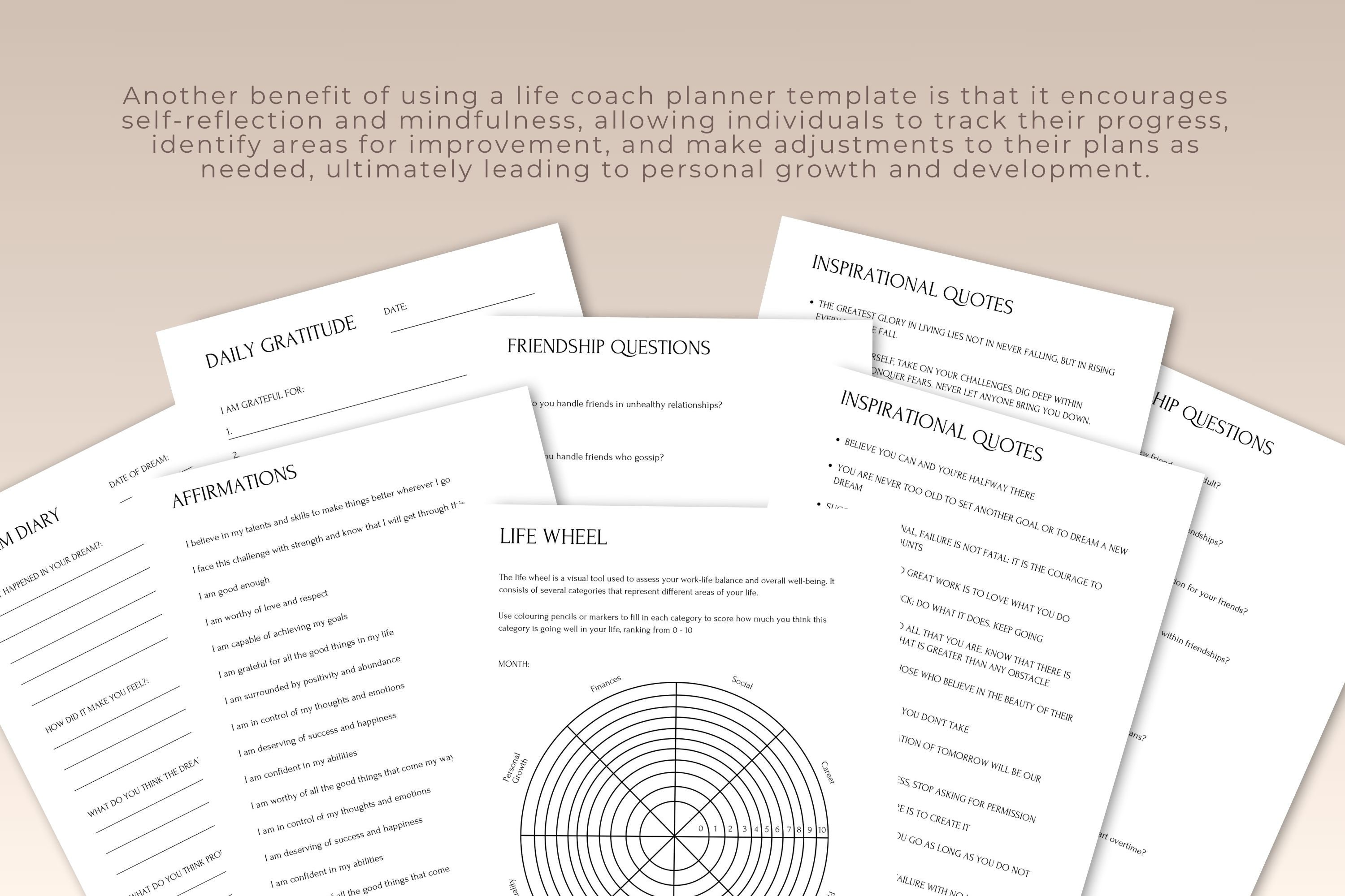 Printable Life Coach Planner | Coaching Planner | Life Coach Tools ...