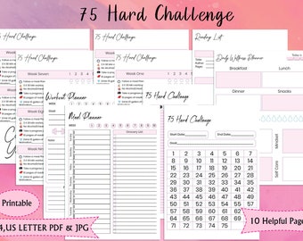 75 Hard Checklist Printable - Etsy
