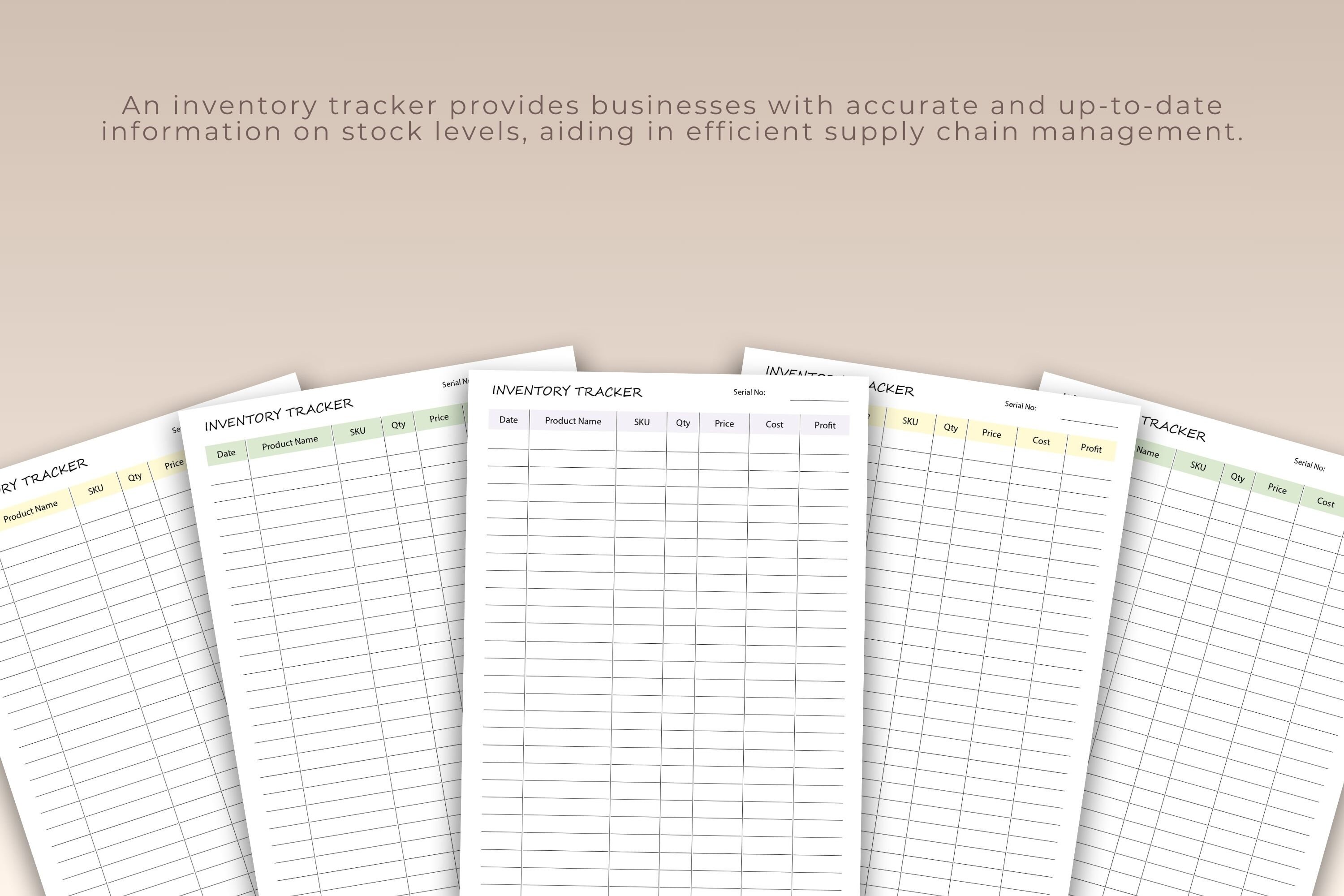 Inventory Log, Inventory Tracker, Inventory List, Inventory Template ...