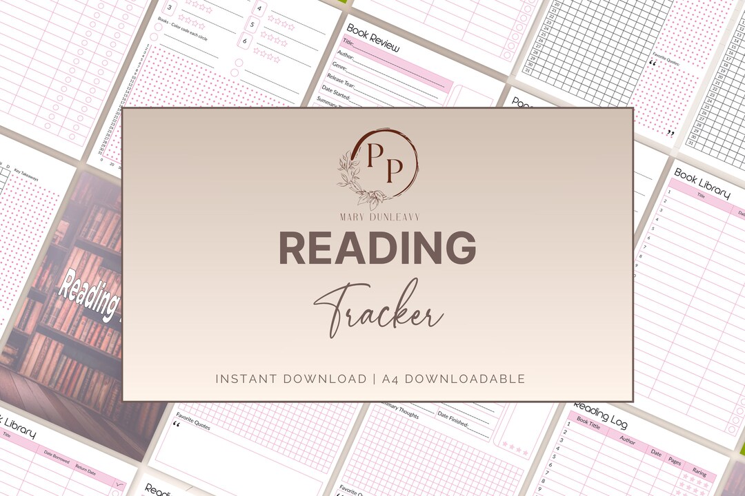 Reading Tracker, Reading Log, Book Reading Journal, Book Review, Book ...