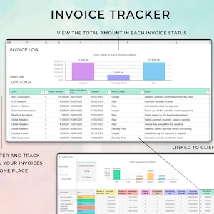 Excel Client Tracker, CRM Dashboard, Excel Small Business Template ...