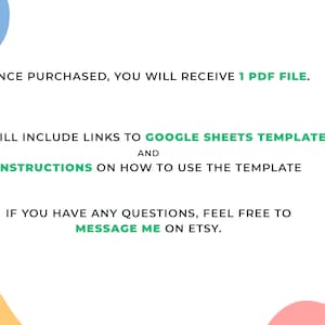 Google Sheets to Do List Template, Daily Checklist (digital Download - Etsy