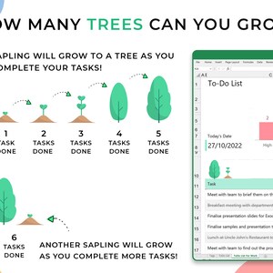 Excel to Do List Template, Excel Planner Spreadsheet for Daily to Do ...