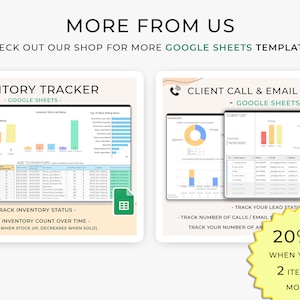 Client Tracker, Small Business Template, Google Sheets, CRM Dashboard ...