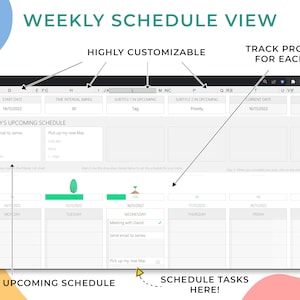 Excel to Do List Template, Excel Planner Spreadsheet for Daily to Do ...